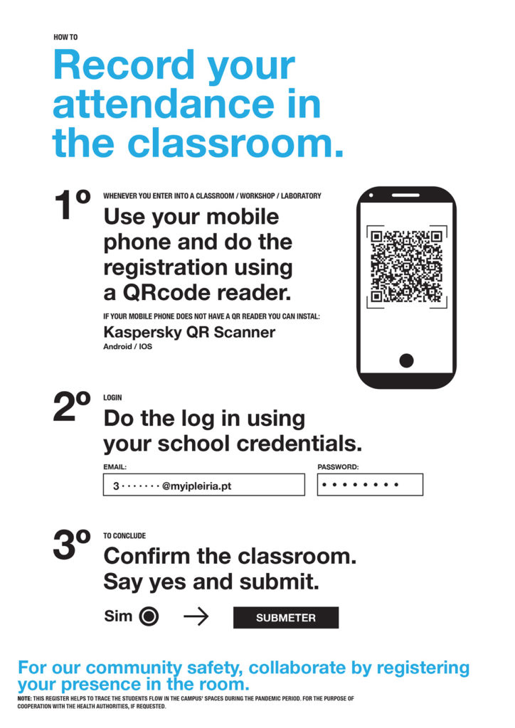 Record your attendance in the classroom | ESAD.CR